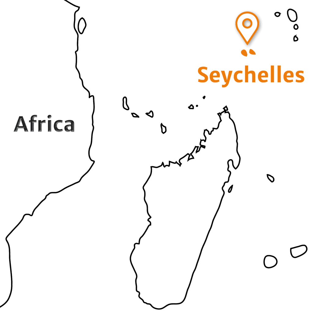 Seychelles, the archipelago of 115 islands in the vanilla islands